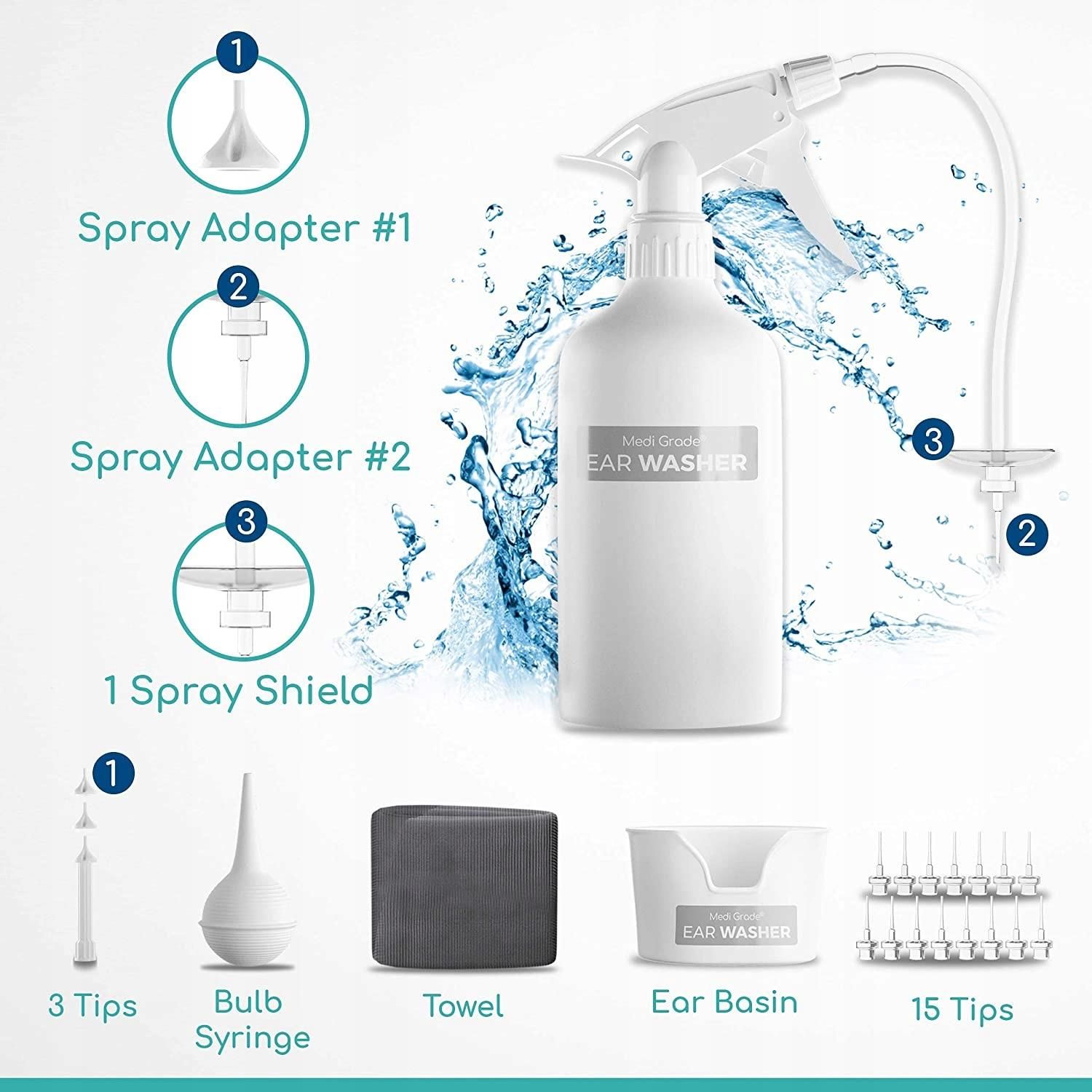 Medi Grade Skuteczny Duży Zestaw Do Płukania Uszu HLF999 Pro - ceny i ...
