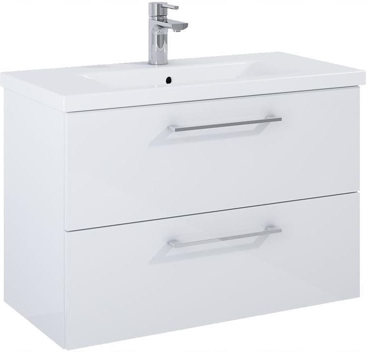 Elita Roma Plus Compact White High Gloss Komplet Szafka Z Umywalką 80 Cm 2S (167497) - Opinie i ...
