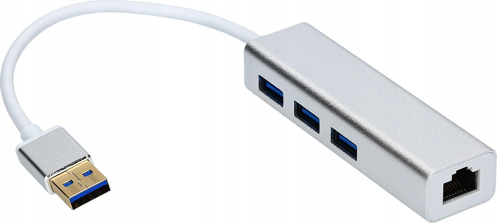 Hub USB HUB USB Pawonik 1x RJ-45 + 3x USB-A 3.0 - Opinie i ceny na Ceneo.pl