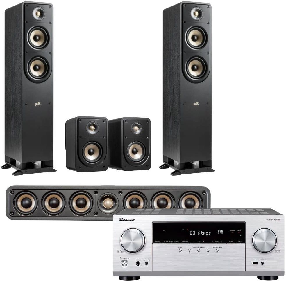 Kino domowe Pioneer VSX-935 + Polk Audio Signature Elite ES55 + ES15 ...