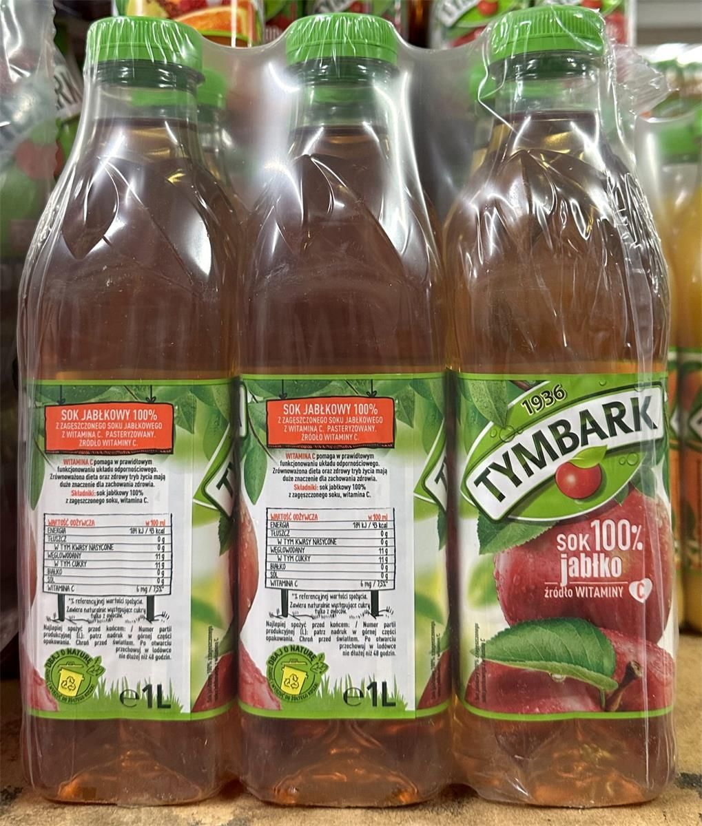 Tymbark Sok Jabłkowy 1L - Ceny i opinie - Ceneo.pl
