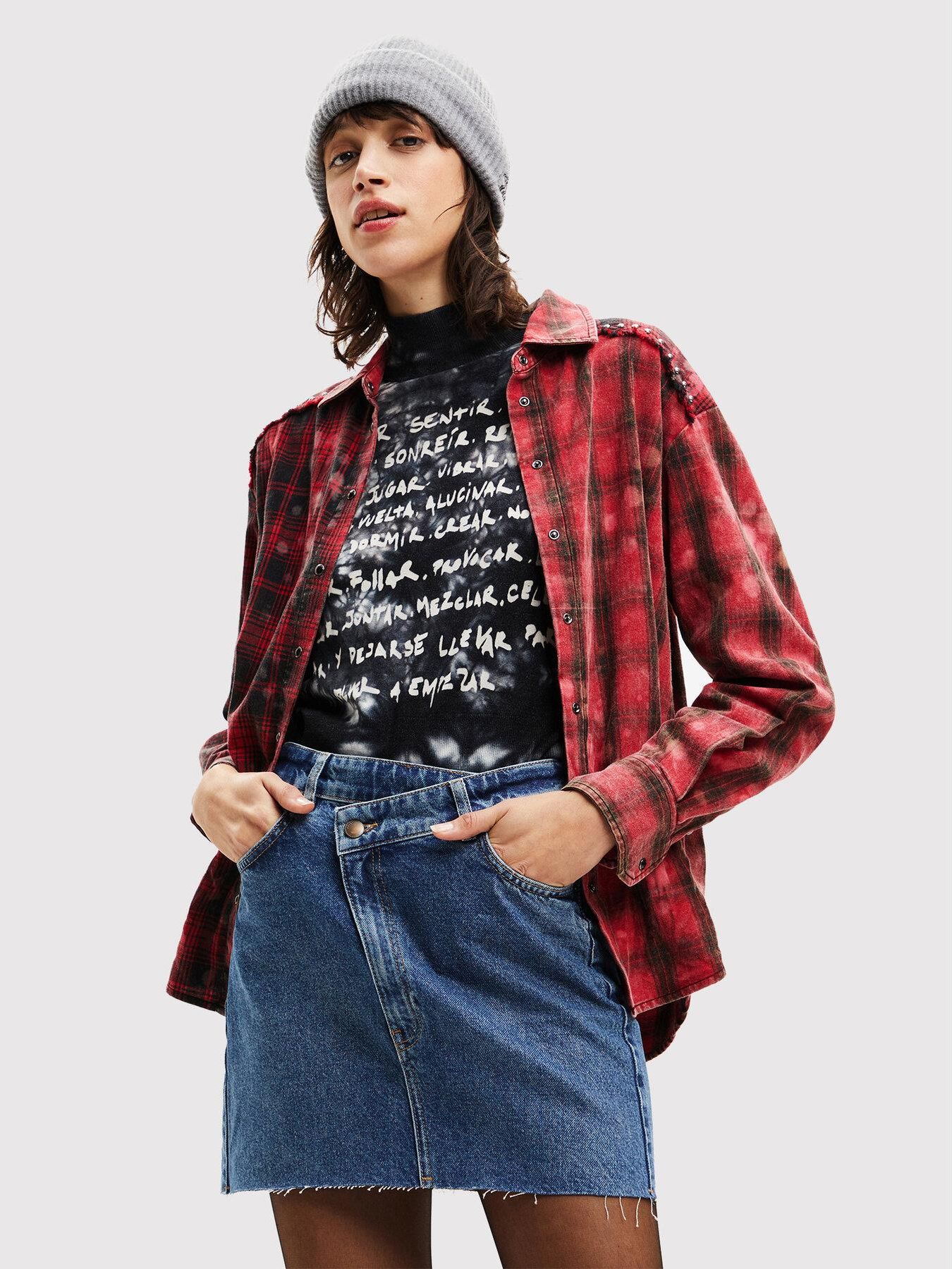 Desigual Koszula Eda 22WWCW10 Czerwony Regular Fit - Ceny i opinie ...