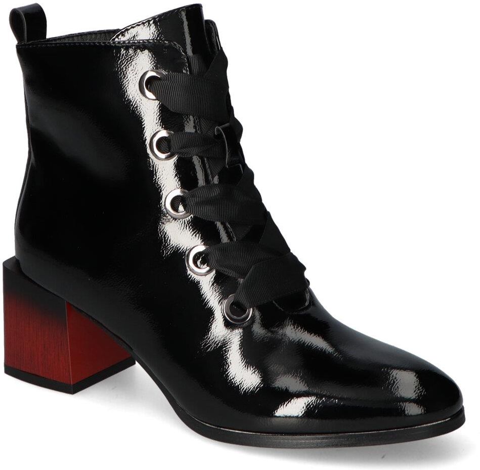 Botki Potocki 22-12102BKP Czarne lakier - Ceny i opinie - Ceneo.pl