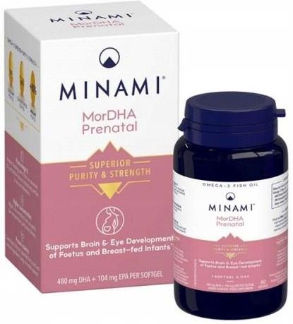 Miniami Nutrition Kwas Omega-3 Mordha Prenatal Ciąża I Laktacja 60kaps ...