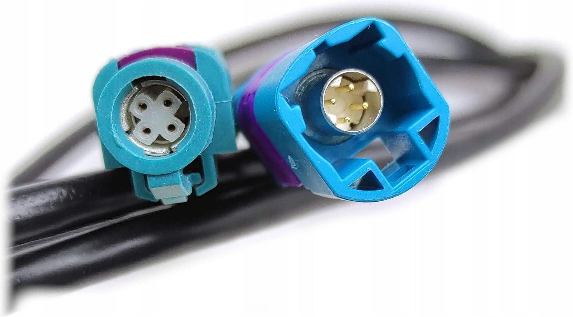 HOBBYELEKTRONIKA ZŁĄCZE FAKRA HSD WATERBLUE - MALE / FEMALE 1,2M ...