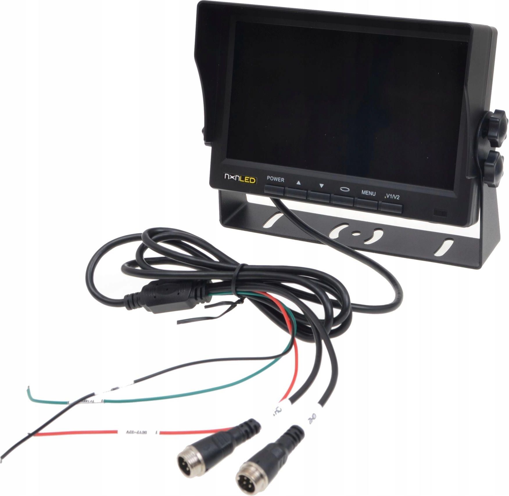 INNA MONITOR EKRAN LCD 7'' 2X 4-PIN ANALOG +AHD 12V 24V M4623AHD ...