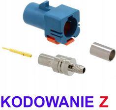Akcesoria car audio video RF CONNECTORS ZŁĄCZE WTYK FAKRA NA KABEL RG174 KOD- Z 0734036290 ...