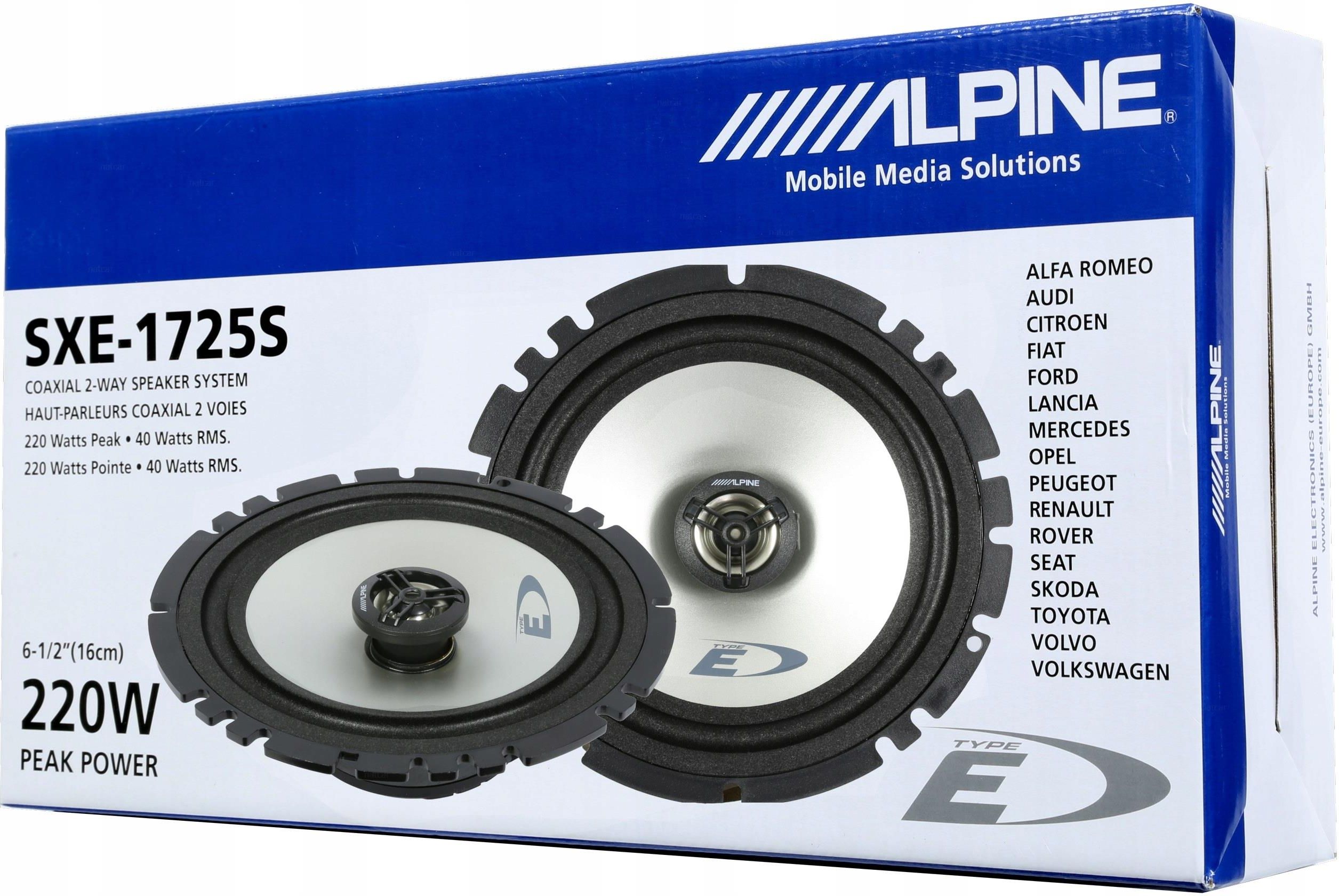 Głośnik samochodowy Głośniki Alpine Toyota Corolla E12 Rav 4 Avensis ...