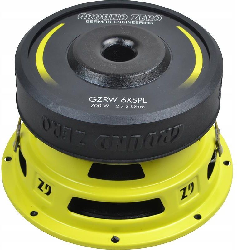 Głośnik samochodowy Ground Zero Gzrw 6XSPL subwoofer 350W Rms 2x2 Ohm ...