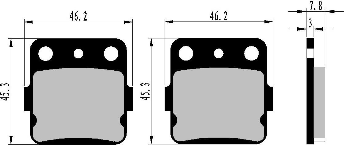 Nistal Klocki Hamulcowe Tył Yamaha Yz 85 02-21 125 250 89 Nistal-Bp84/3 ...