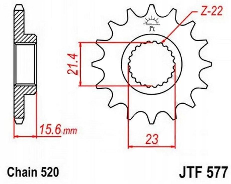 Jt Sprockets Zębatka Przód 15Z 520 Yamaha Xtz 660 Tenere 91-98 7266265 - opinie i ceny na Ceneo.pl