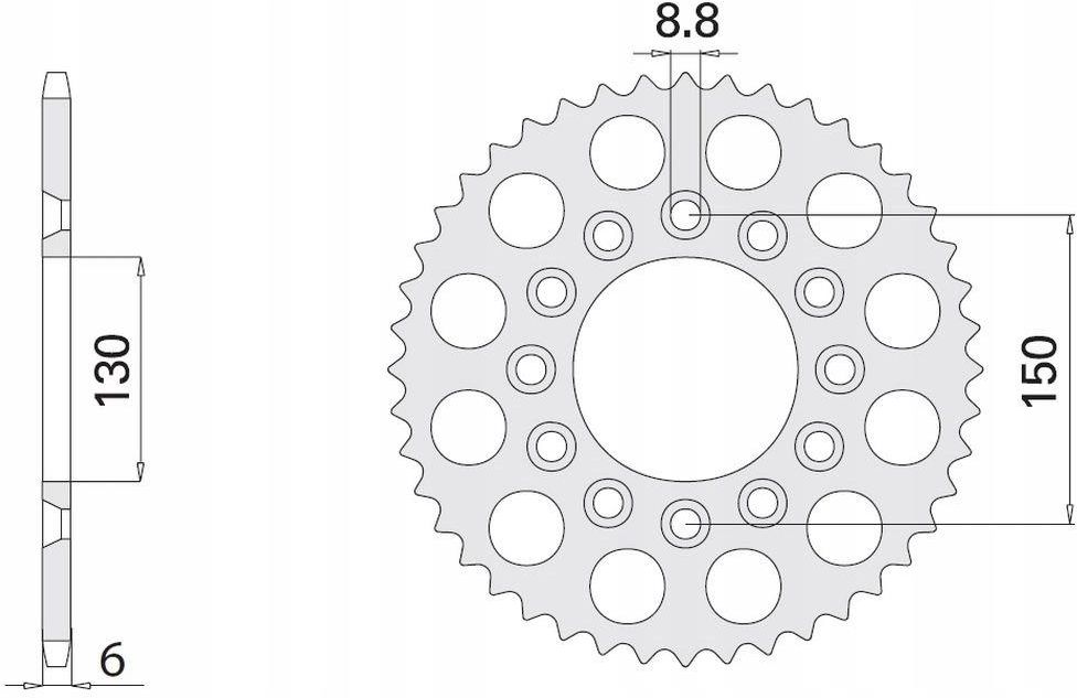 Supersprox Zębatka Tylna 520 47Z Yamaha Yz Wr Yzf 245 47 Spx Si ...