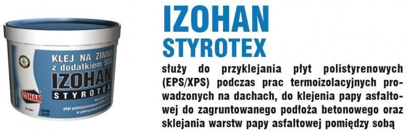Izohan Styrotex Asfaltowo-Żywiczny Klej Modyfikowany Sbs-Em/ Plastik ...