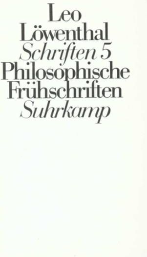 Philosophische Frühschriften Dubiel, Helmut - Literatura obcojęzyczna ...