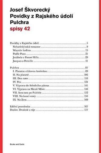 Povídky z Rajského údolí. Pulchra Josef Škvorecký - Literatura obcojęzyczna - Ceny i opinie ...