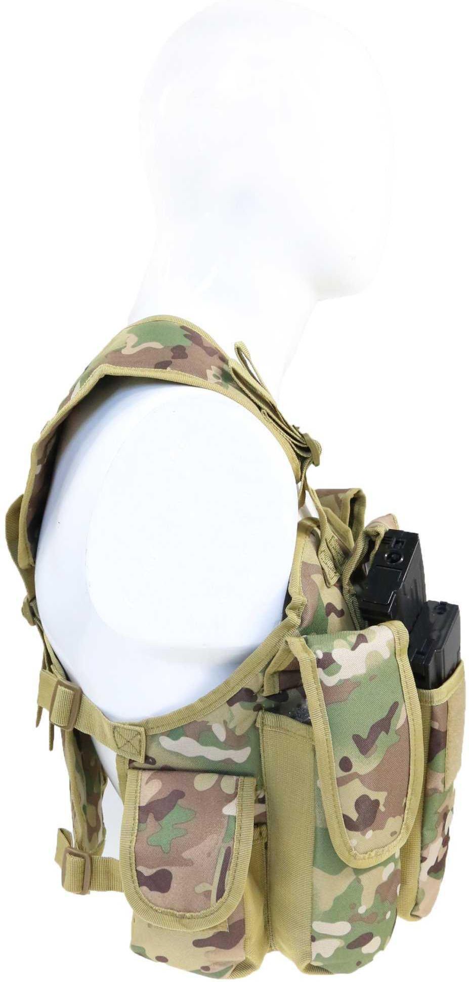 Yakeda Kamizelka Taktyczna Typu Chest Rig 600D Polyester Multicam ...