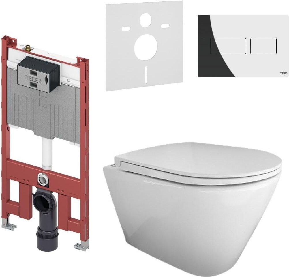 Zestaw podtynkowy Rak Ceramics Resort Rimless Tece New 8 Cm Solid Chrom GSRESSLM+TSN+9240431 ...