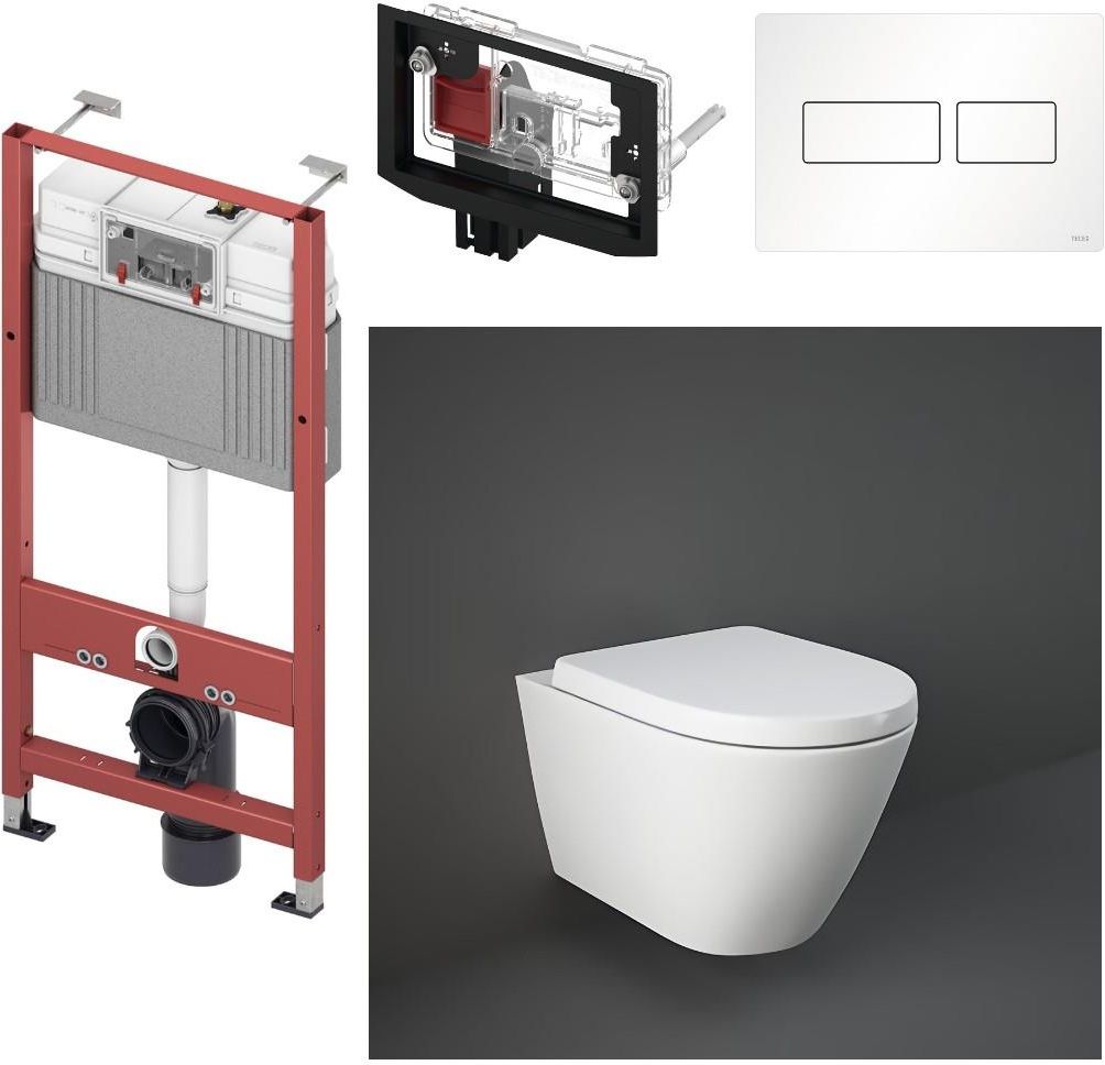 Zestaw podtynkowy Rak Ceramics Resort Rimless Tecebase Solid Mat GSRESNOR+TB+9240433+K - Opinie ...