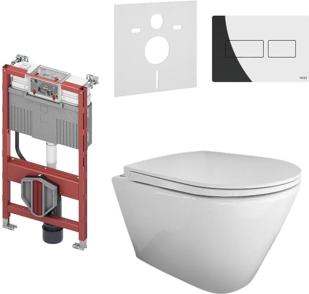 Zestaw podtynkowy Rak Ceramics Resort Rimless Tece Solid Chrom GSRESSLM+T98+9240431+M - Opinie i ...