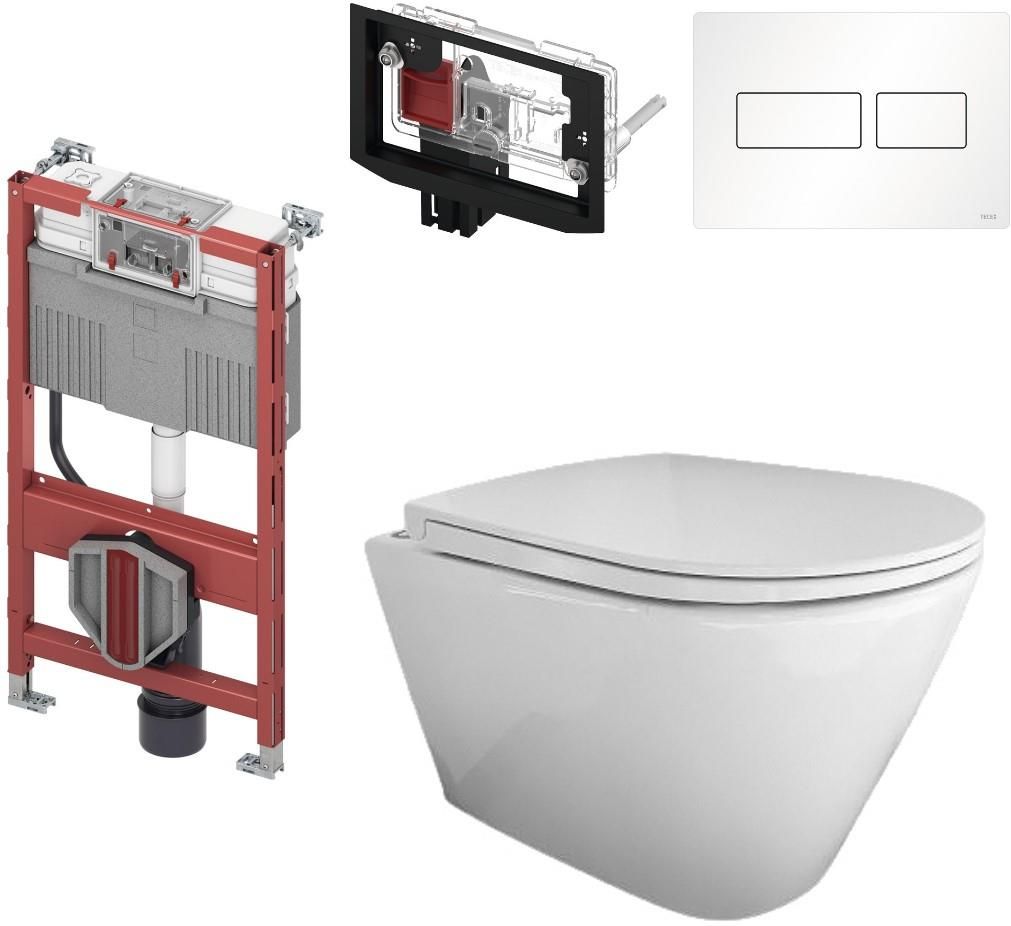 Zestaw podtynkowy Rak Ceramics Resort Rimless Tece Solid Mat GSRESSLM+T98+9240433+K - Opinie i ...