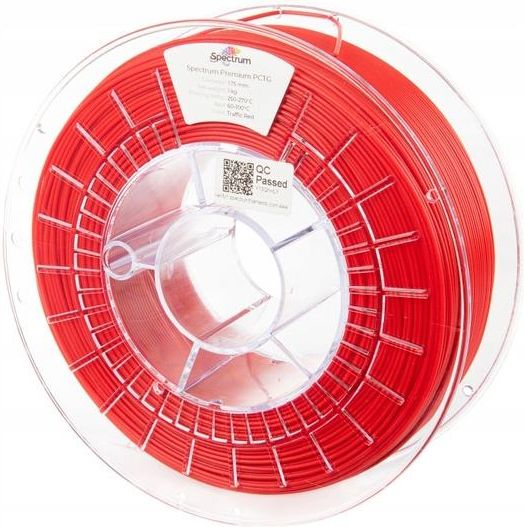 Filament SPECTRUM FILAMENT PCTG TRAFFIC RED 1.75MM 1 KG (PCTGTRAFFICRED ...