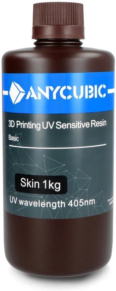 Filament ANYCUBIC ŻYWICA DO DRUKARKI 3D - PRINTING UV SENSITIVE RESIN BASIC 1L SKIN (DUV21895 ...