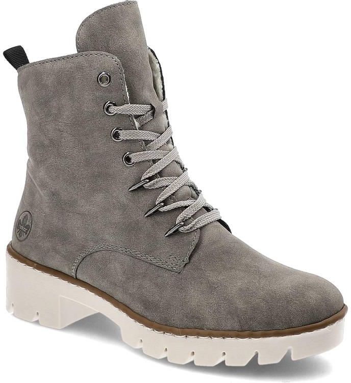 Szare Botki Rieker Damskie Stylowe Obuwie - Ceny i opinie - Ceneo.pl