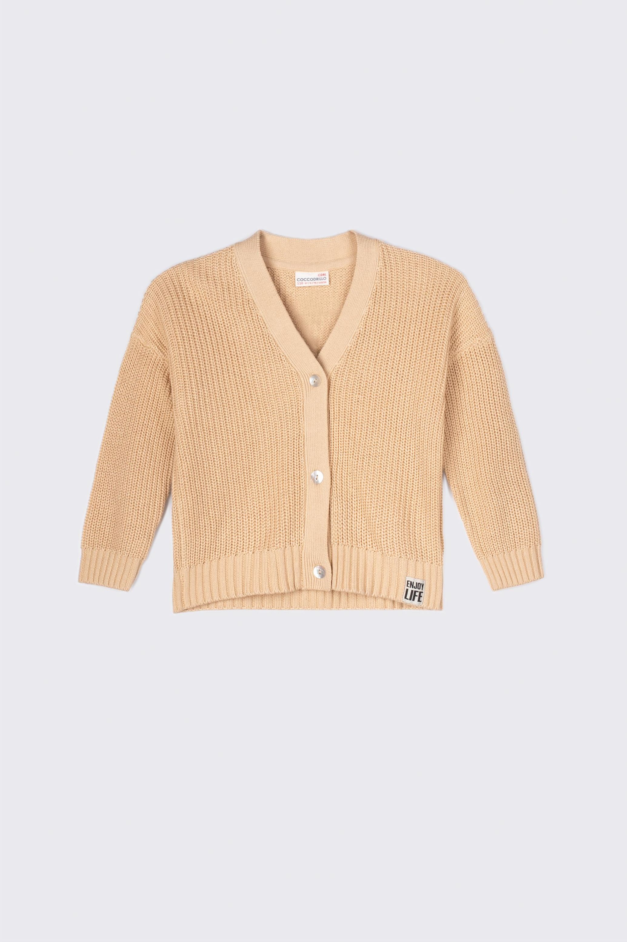 Sweter rozpinany beżowy z guzikami - Ceny i opinie - Ceneo.pl