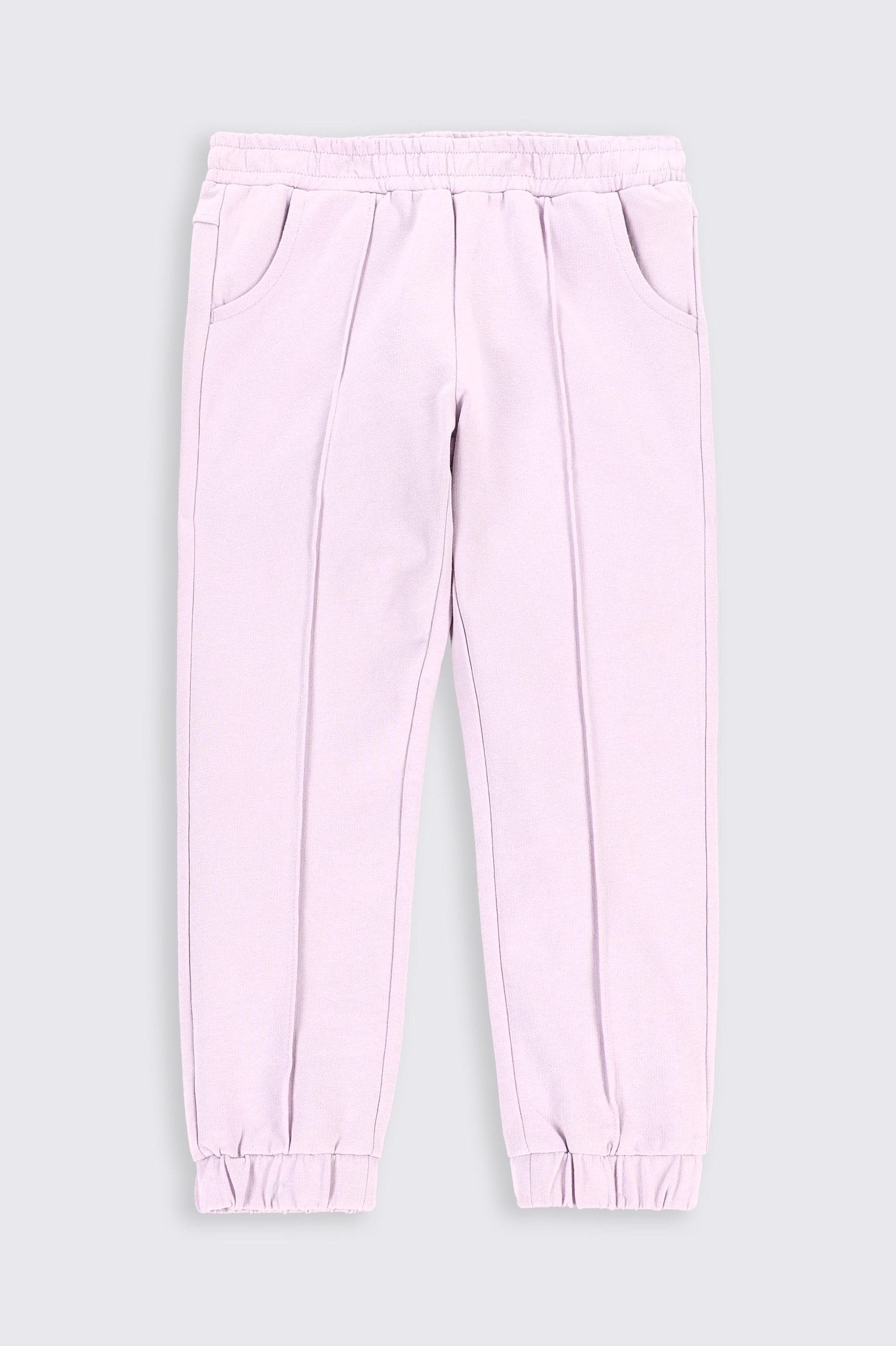 Spodnie dresowe fioletowe z przeszyciami na nogawkach - Ceny i opinie ...