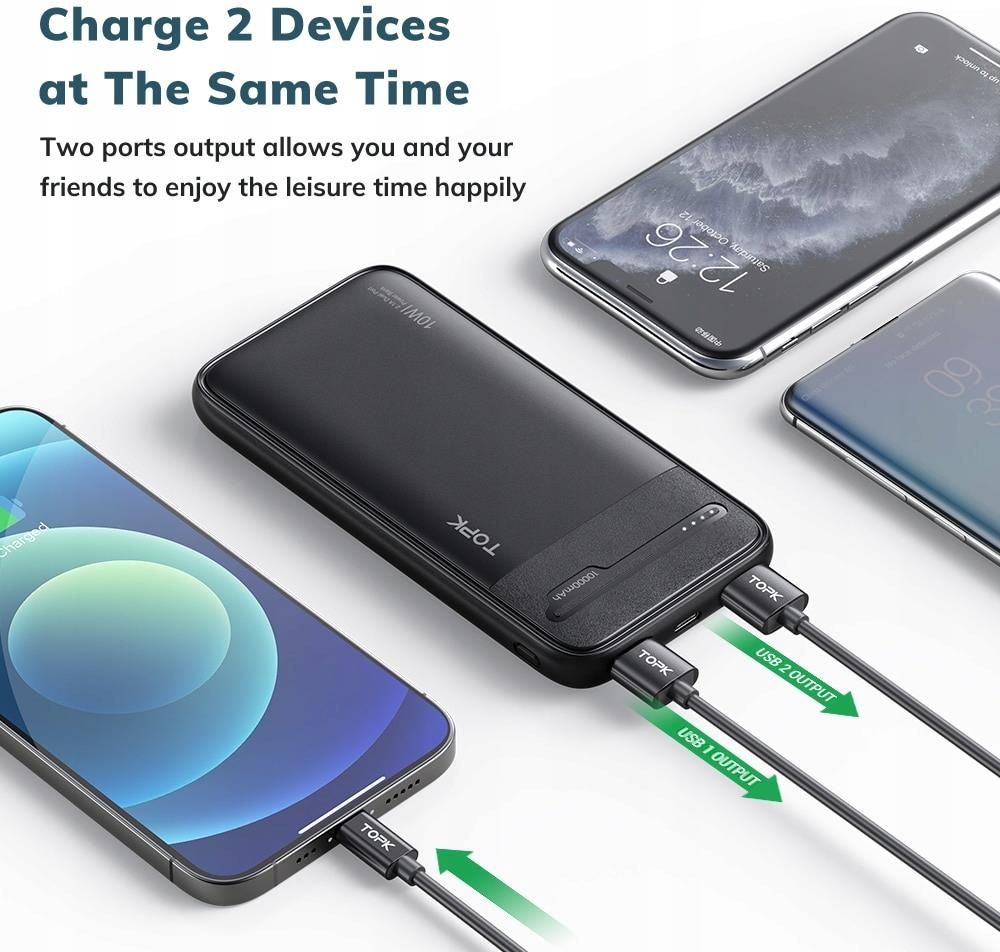 Power Bank 10000mAh Portable External Battery - Opinie i ceny na Ceneo.pl