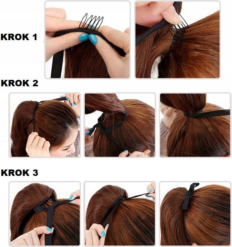 Peruka Kucyk Kitka Doczepiany Prosty Włosy 45Cm - Ceny i opinie - Ceneo.pl