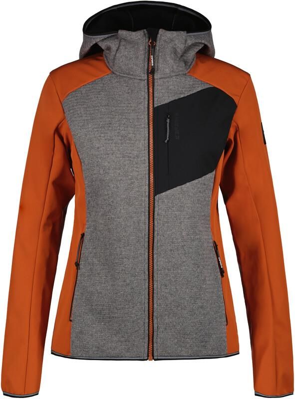 Icepeak Dahloneka Softshell Jacket Women Pomarańczowy Szary 34 ...