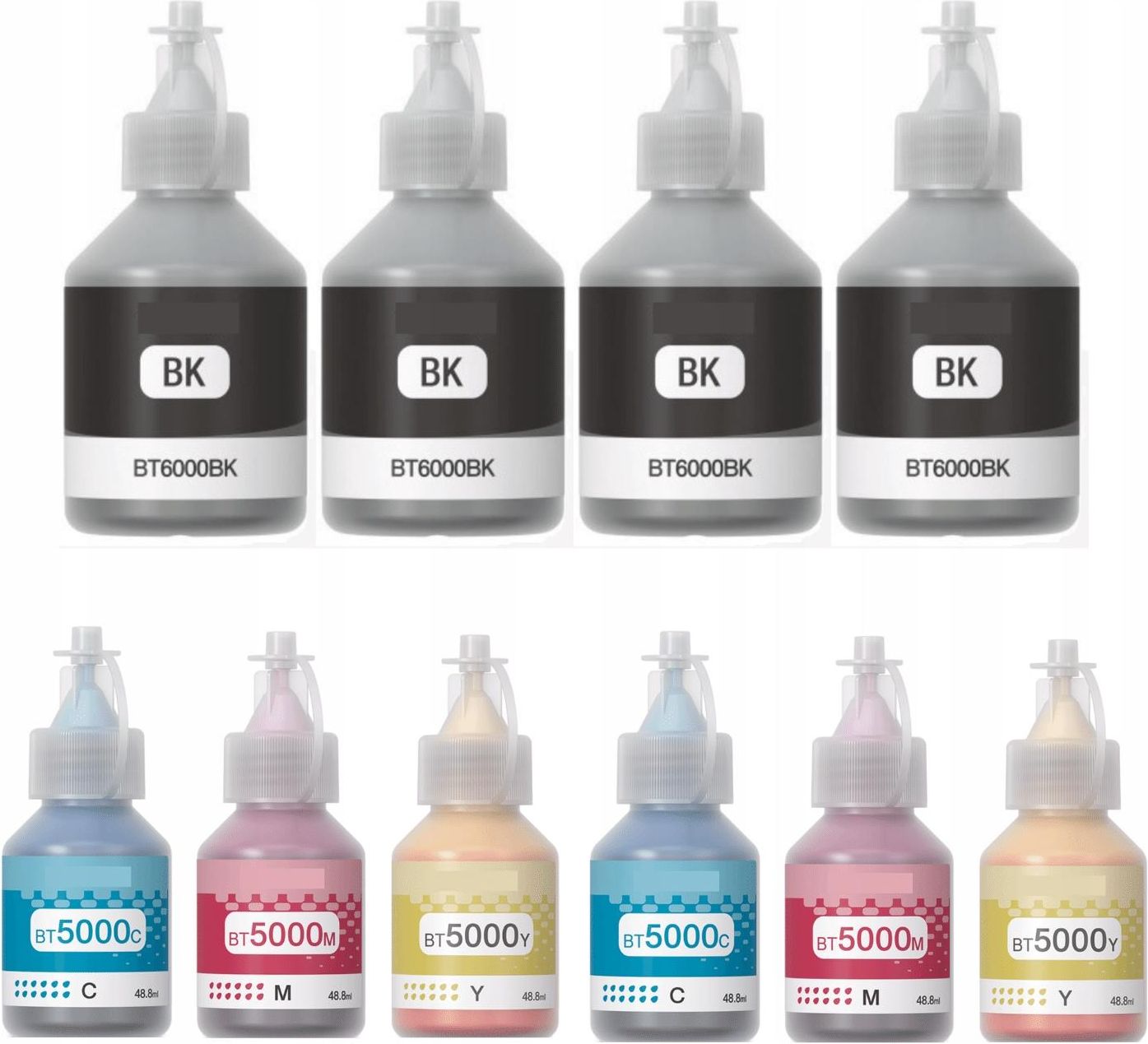 Tusz GOCOLOR 10X DO DRUKARKI BROTHER BT6000 BT5000 DCP-T500W do ...