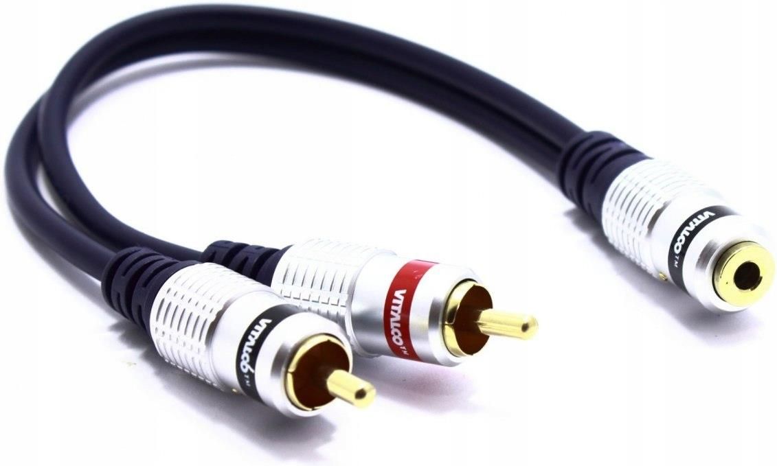 VITALCO ADAPTER AUX GNIAZDO JACK 2X WTYK RCA CINCH 06397P (06397P ...