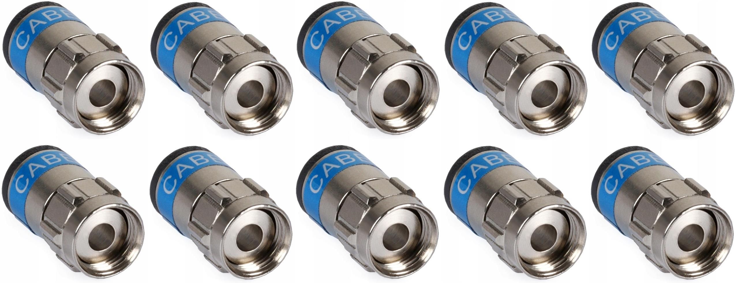 CABELCON 10X WTYK ZŁĄCZE SAMOZACISKOWE F 5.1 RG-6 (10SZTWTYKSAMOKOMPRESYJNYF6TD51) - Opinie i ...