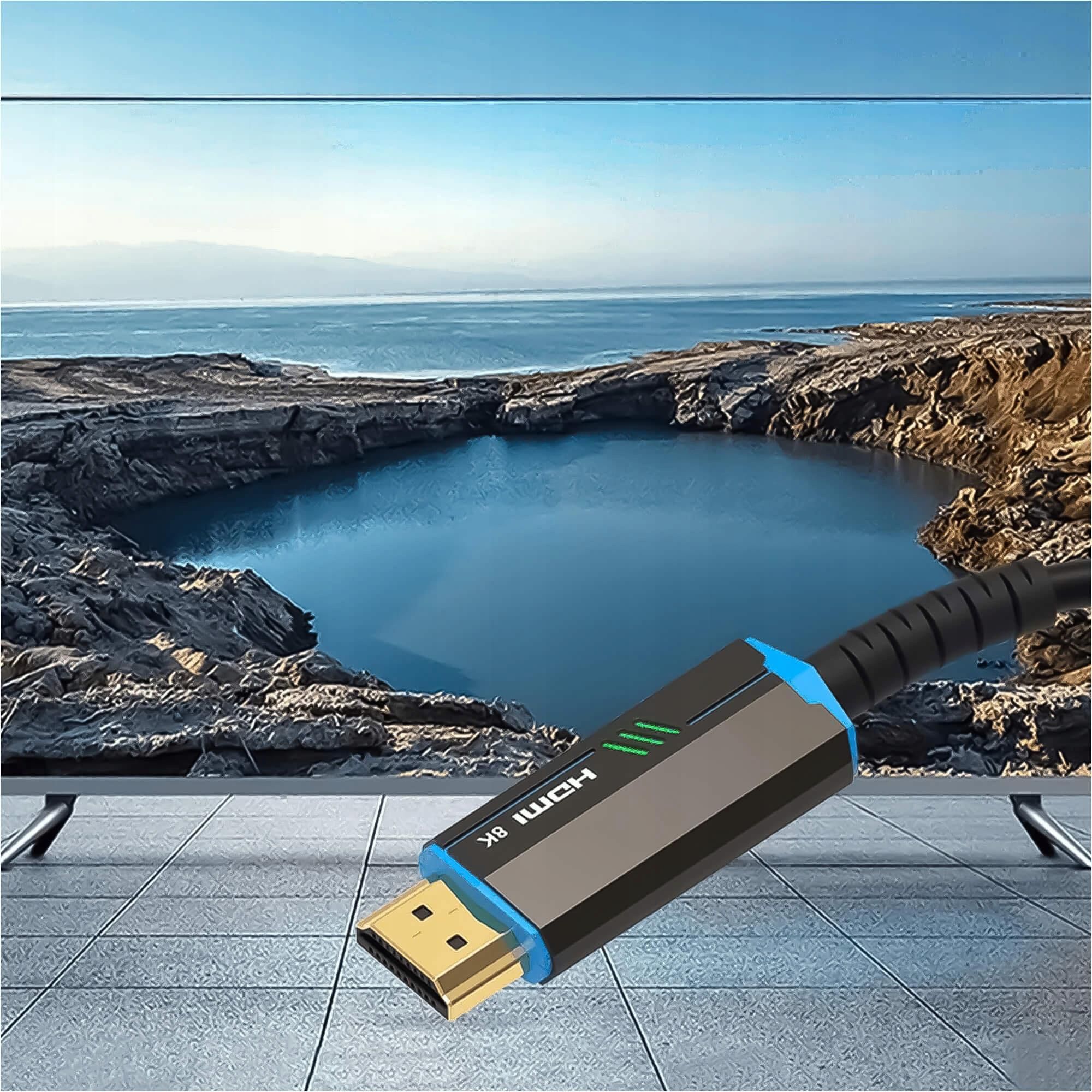 REAGLE KABEL HDMI 2.1 OPTYCZNY AOC 8K 60HZ 4K 120HZ 15M (RHO1500P ...