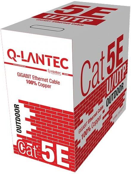 Kabel skrętka komputerowa U/UTP kat.5e KIU5OUTS305Q Q-LANTEC (305 m ...