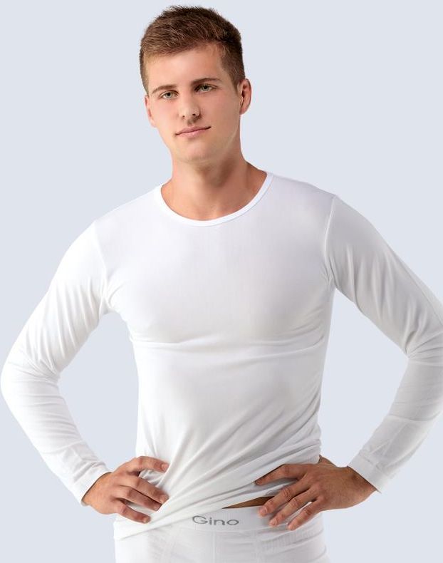 Gina Męski t-shirt z długim rękawem 58004P biały XLXX - Ceny i opinie ...