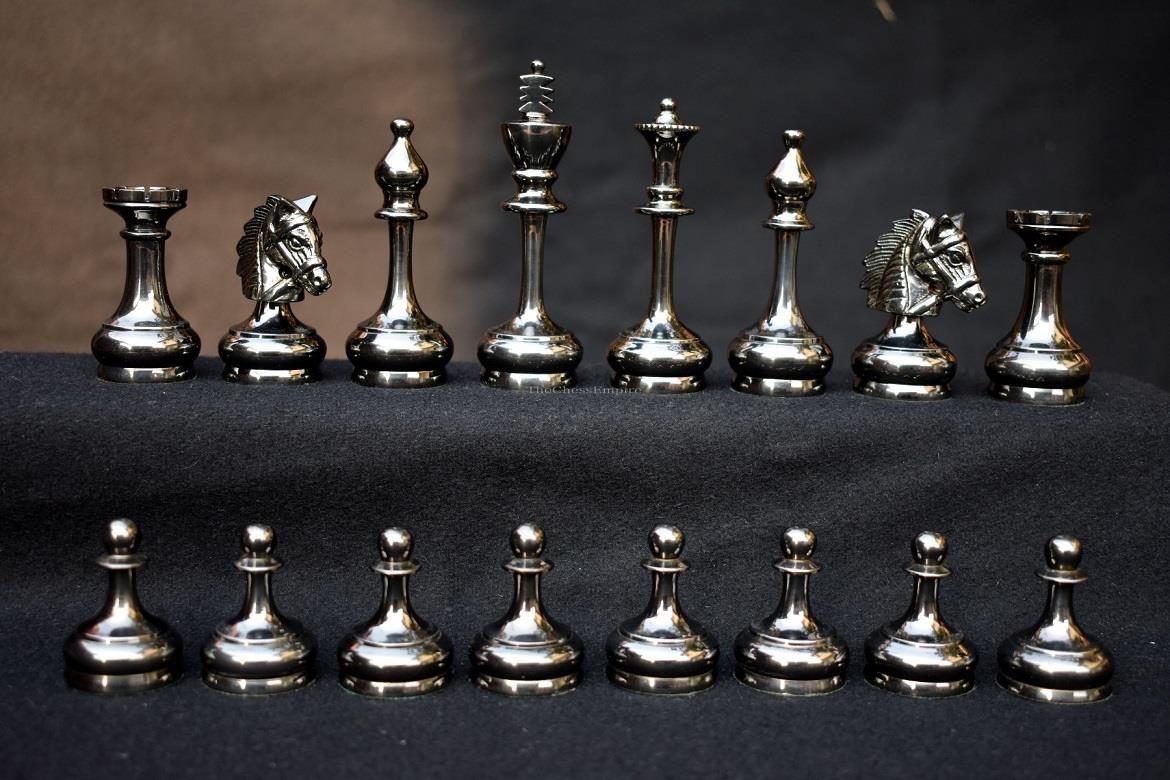 The Chess Empire Piękne Mosiężne Pionki Idealne Dla Miłośników Szachów ...