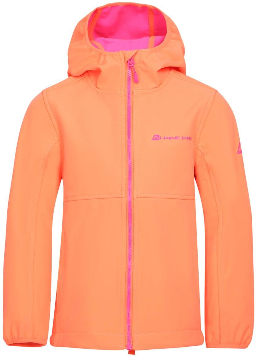 Alpine Pro Onno Kurtka softshell dla dzieci KJCX244 Neonowy koral 152 ...