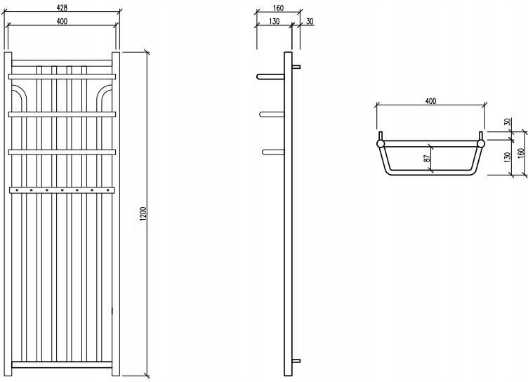 Grzejnik pokojowy Imers Minas 1200x430 - Opinie i ceny na Ceneo.pl