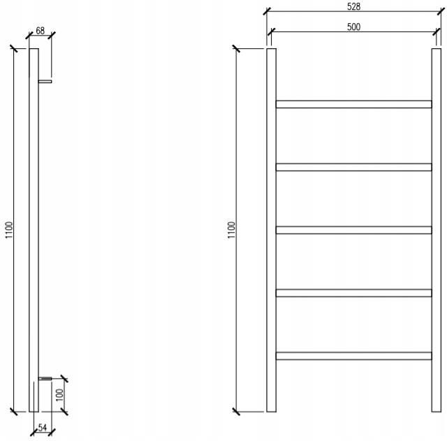 Grzejnik pokojowy Imers Minimal 1100x530 - Opinie i ceny na Ceneo.pl