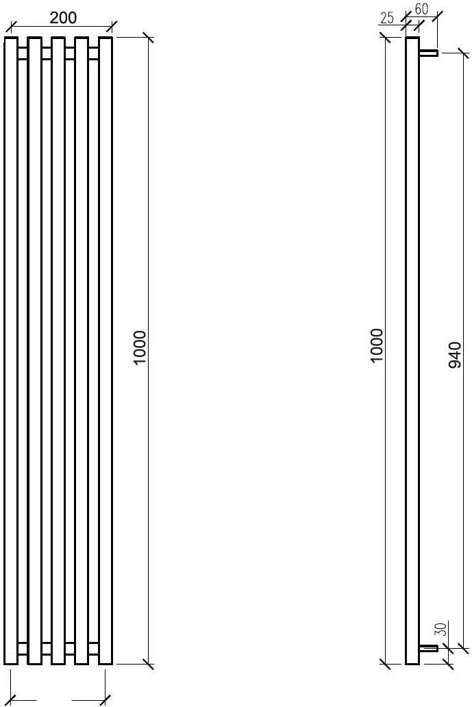 Grzejnik pokojowy Imers Deco 1000x200 - Opinie i ceny na Ceneo.pl