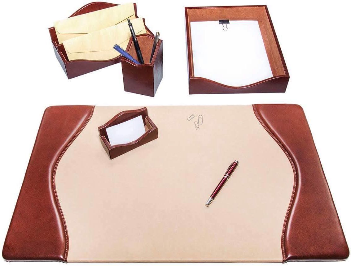 Maruse Skórzany Zestaw Na Biurko Brązowy - Ceny i opinie - Ceneo.pl