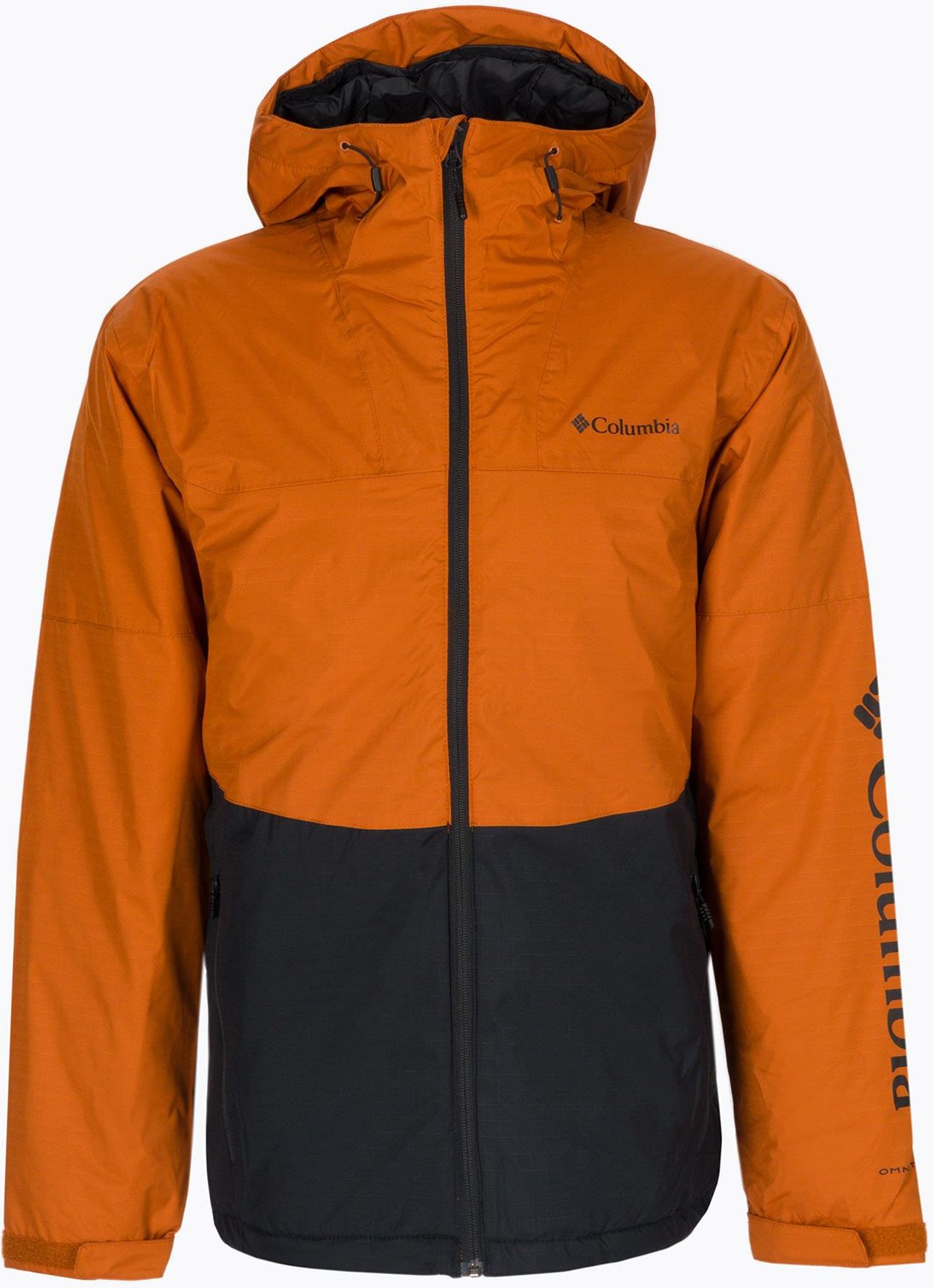 Columbia Kurtka Puchowa Męska Point Park Insulated Czarno Pomarańczowa ...