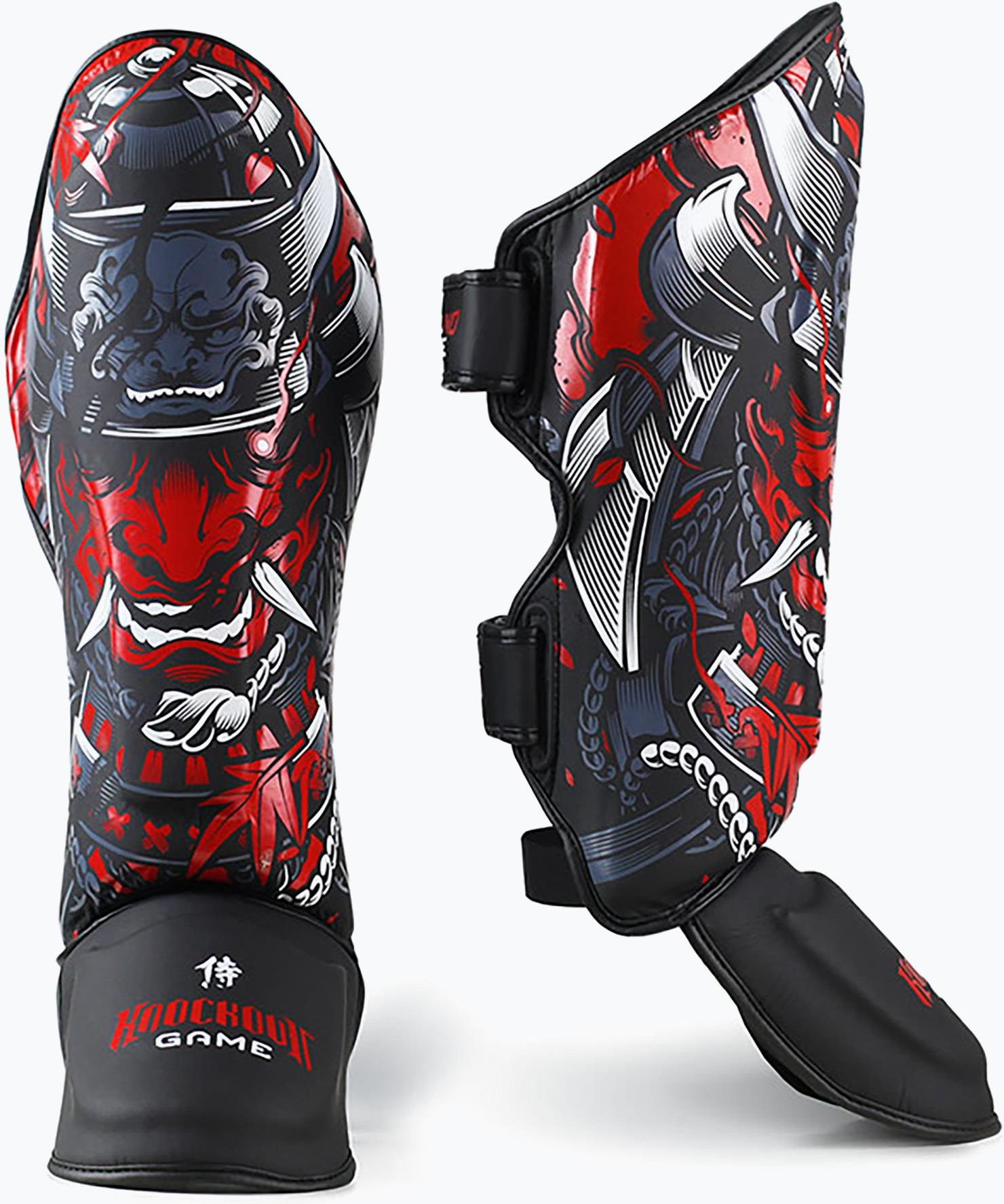 Ground Game Ochraniacze Piszczeli Groundgame Samurai Czarno-Czerwone ...