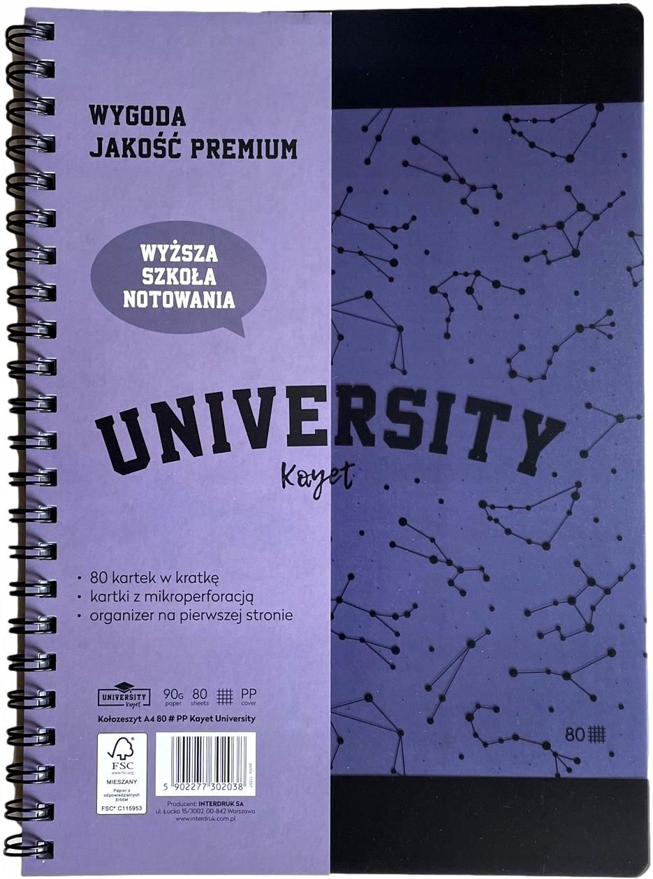 Kayet Kołozeszyt Zeszyt A4 80 Kartek Kratka Perforacja - Ceny i opinie ...