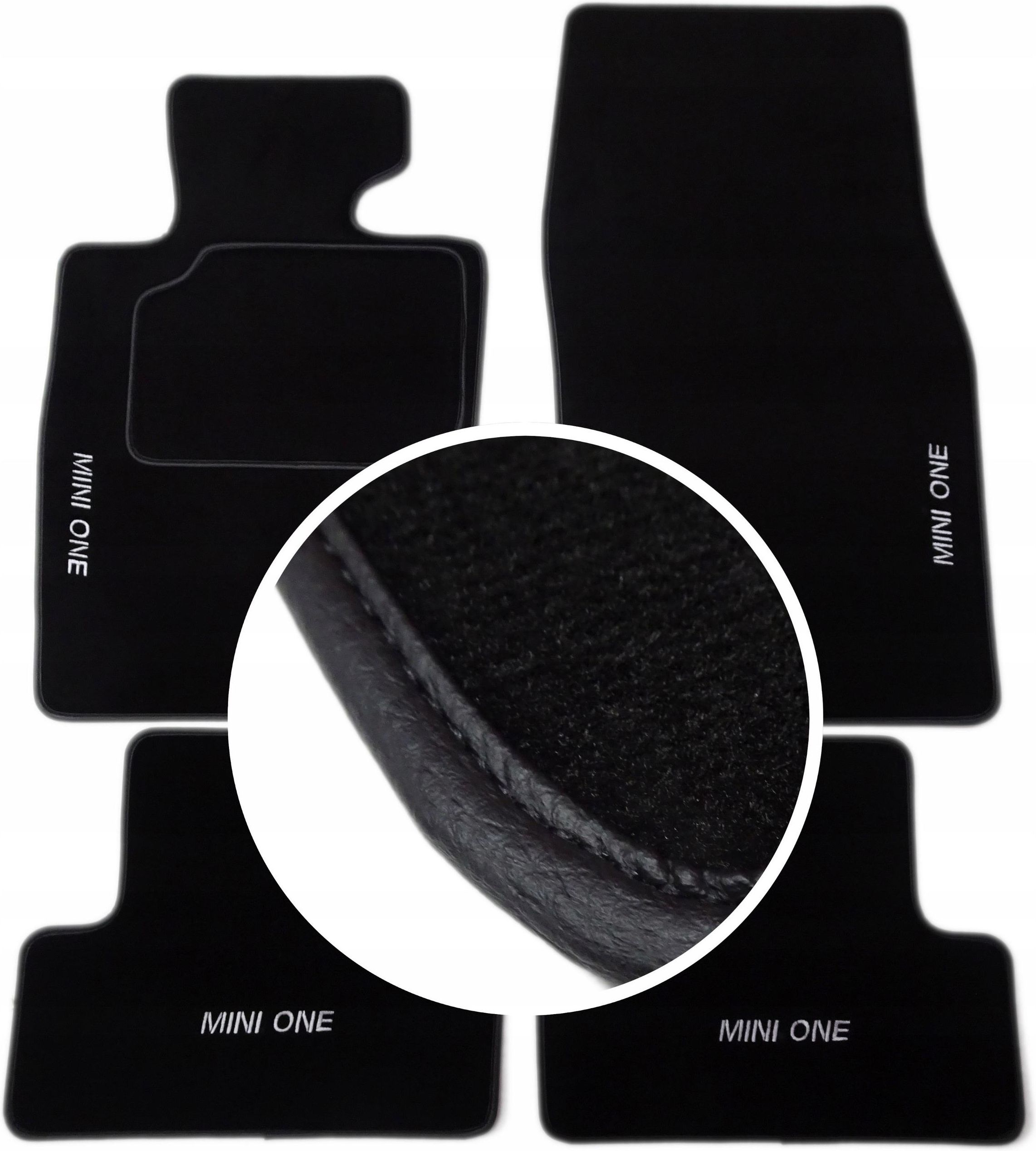 Dywanik samochodowy Mini One R56 06-13r. Dywaniki Premium + Haft PH4 ...