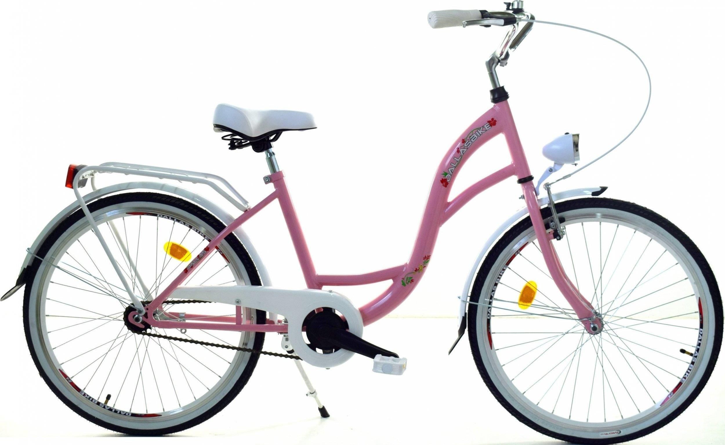 Dallas Bike Rower Dallas City Junior 24 1Spd Różowy Z Białym - Ceny i ...