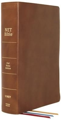 Net Bible, Full-Notes Edition, Genuine Leather, Brown, Comfort Print ...